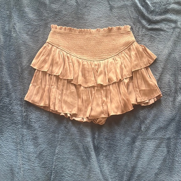 Mustard Seed | Skirts | Tan Preppy Flowy Skirt | Poshmark